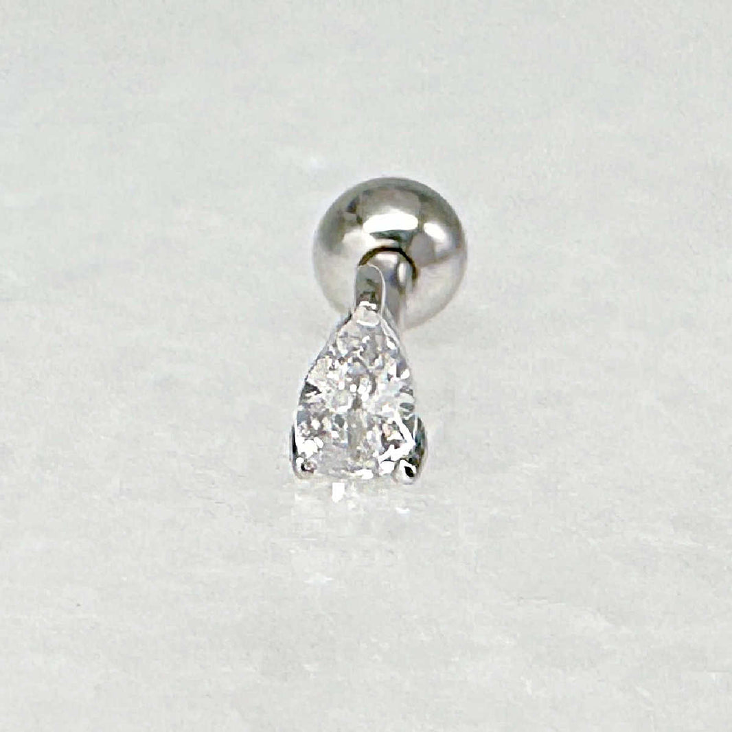 Flat Back Cartilage Earrings, 14k Gold, Helix, Tragus, Conch Studs ...